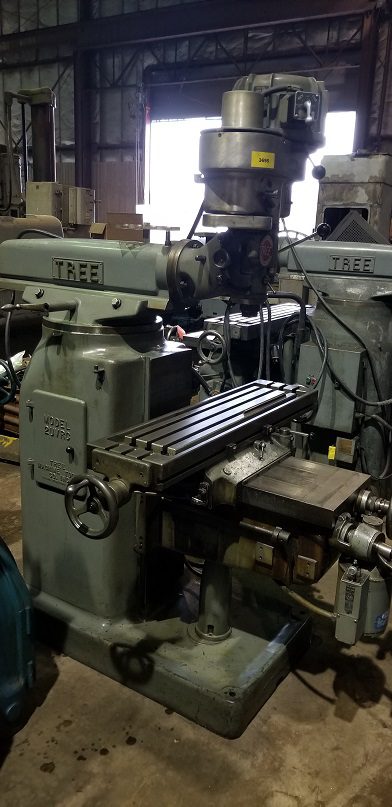 (1) USED TREE Model 2UVRC VERTICAL TURRET MILLING MACHINE – Vertical ...